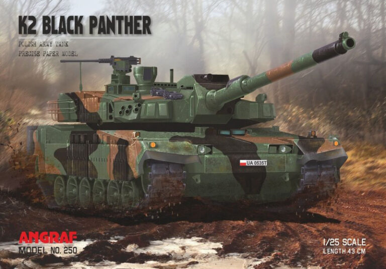 K2 Black Panther z wydawniczej serii ANGRAF – Modele z Kartonu